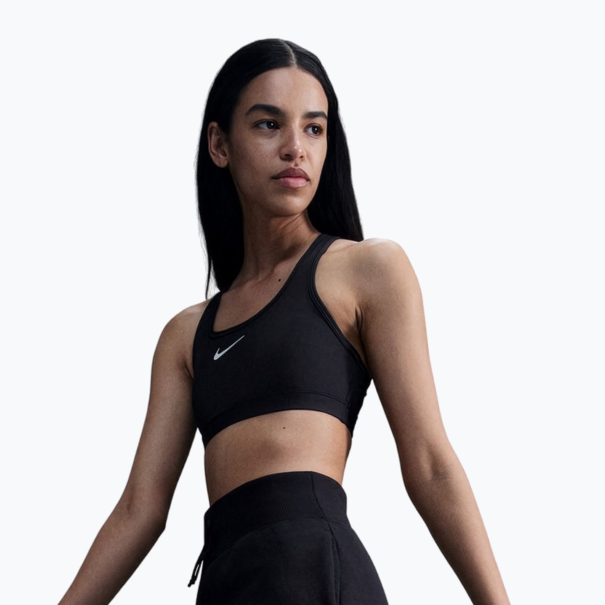 Sport-BH Nike Swoosh Medium Support light lemon twist/stone mauve/white ...