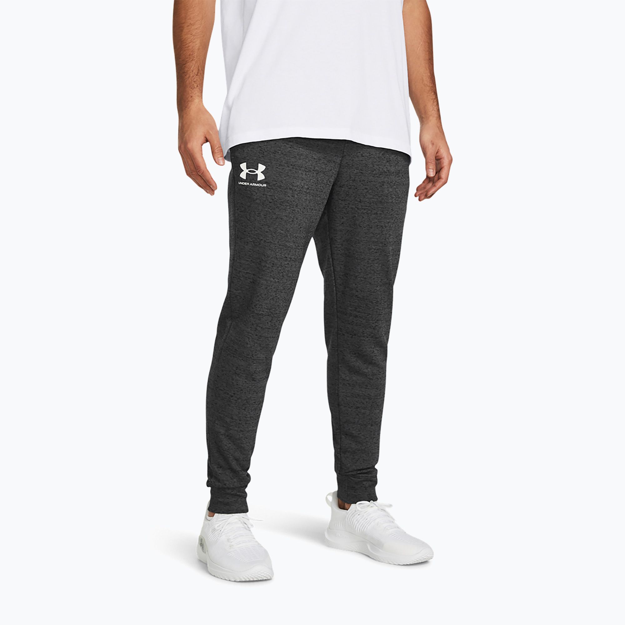 Hose Herren Under Armour Rival Terry Jogger castlerock light heather ...