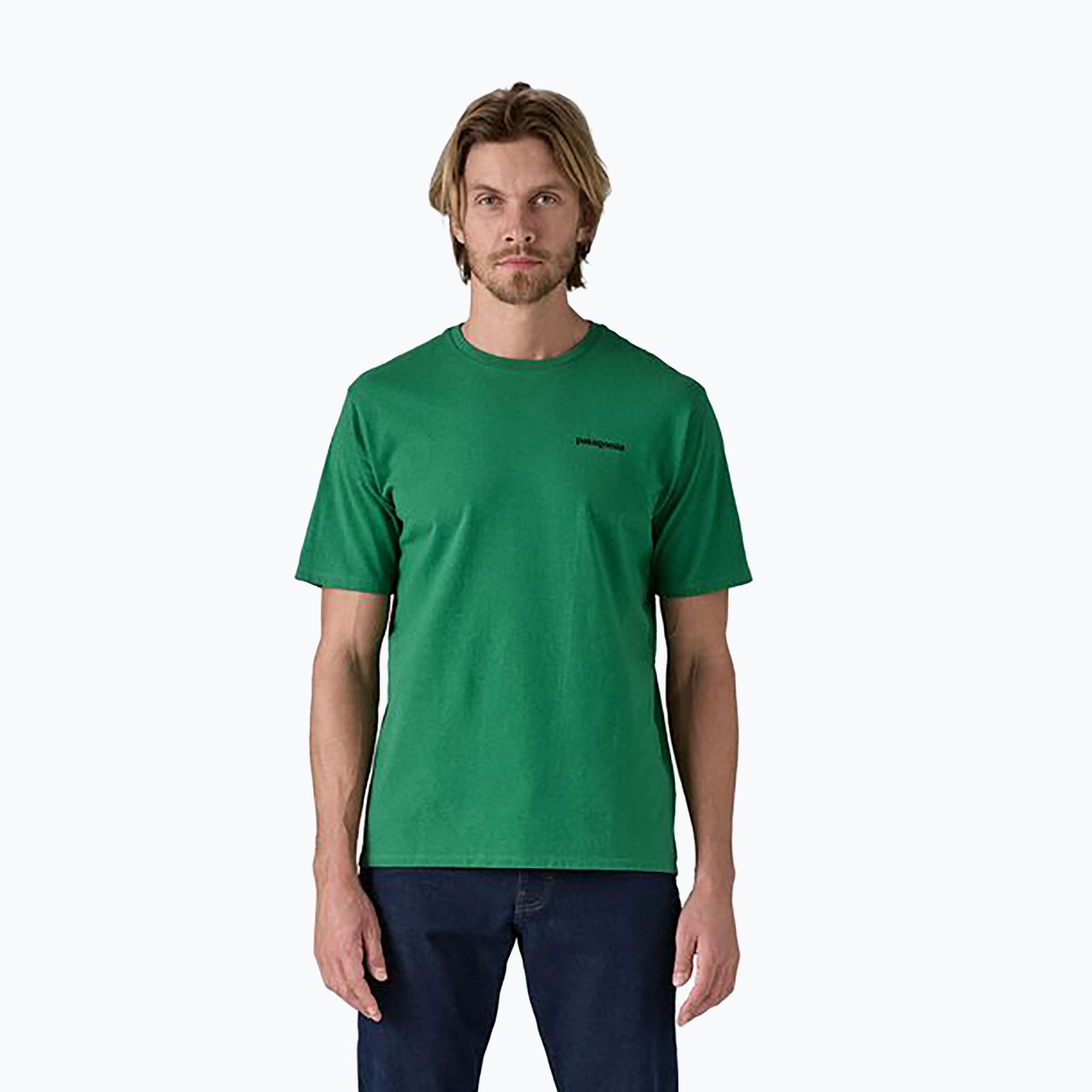 Herren Patagonia P-6 Logo Responsibili-Tee p-6 outline/heartleaf grün T ...