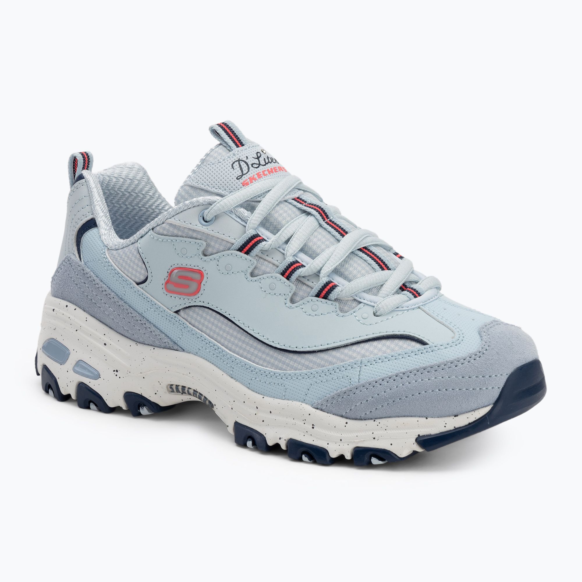 Schuhe Damen SKECHERS D'Lites Bold Views light blue/multi (149589 LBMT ...