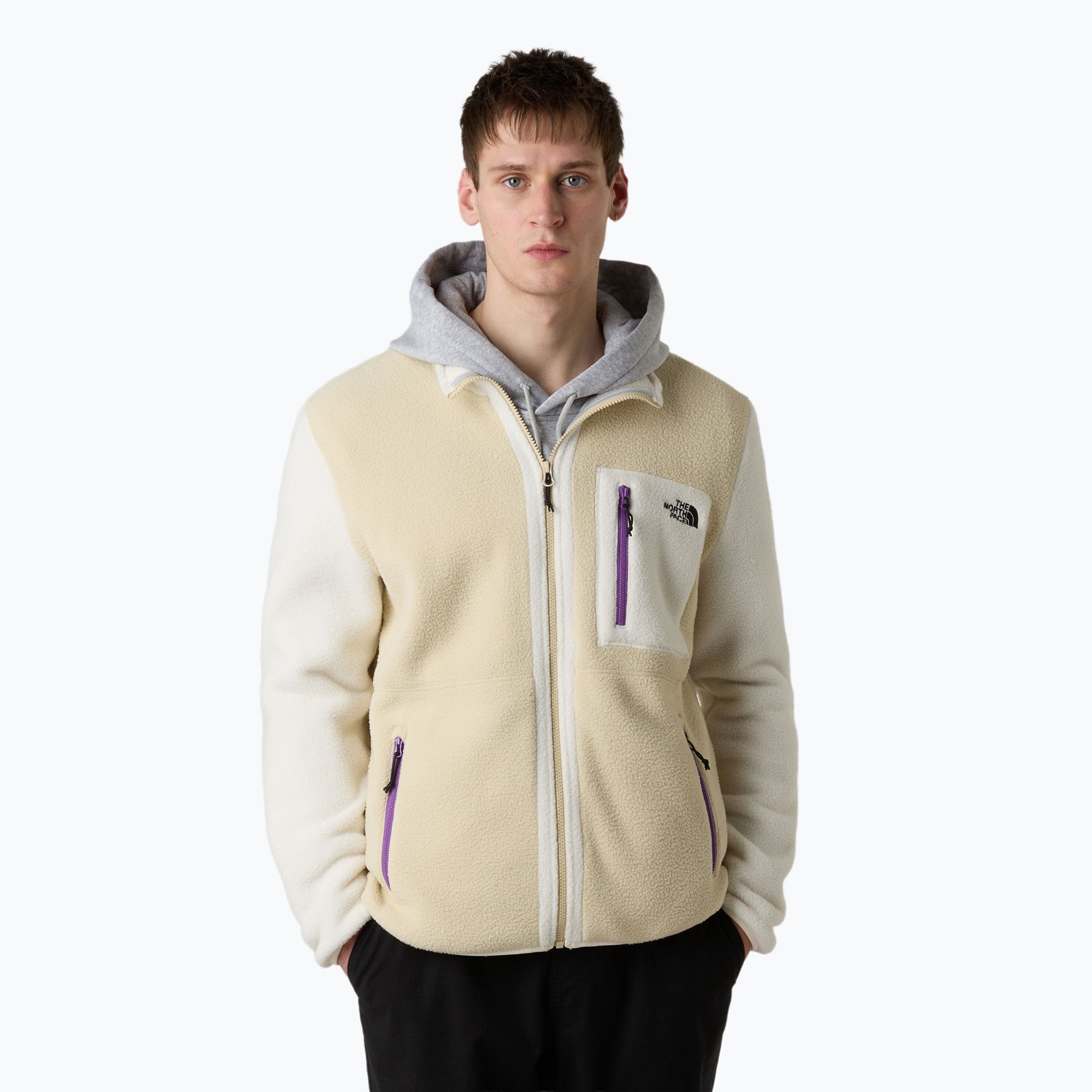 Hoodie Sweatshirt Herren The North Face Yumiori Full Zip gravel/white ...