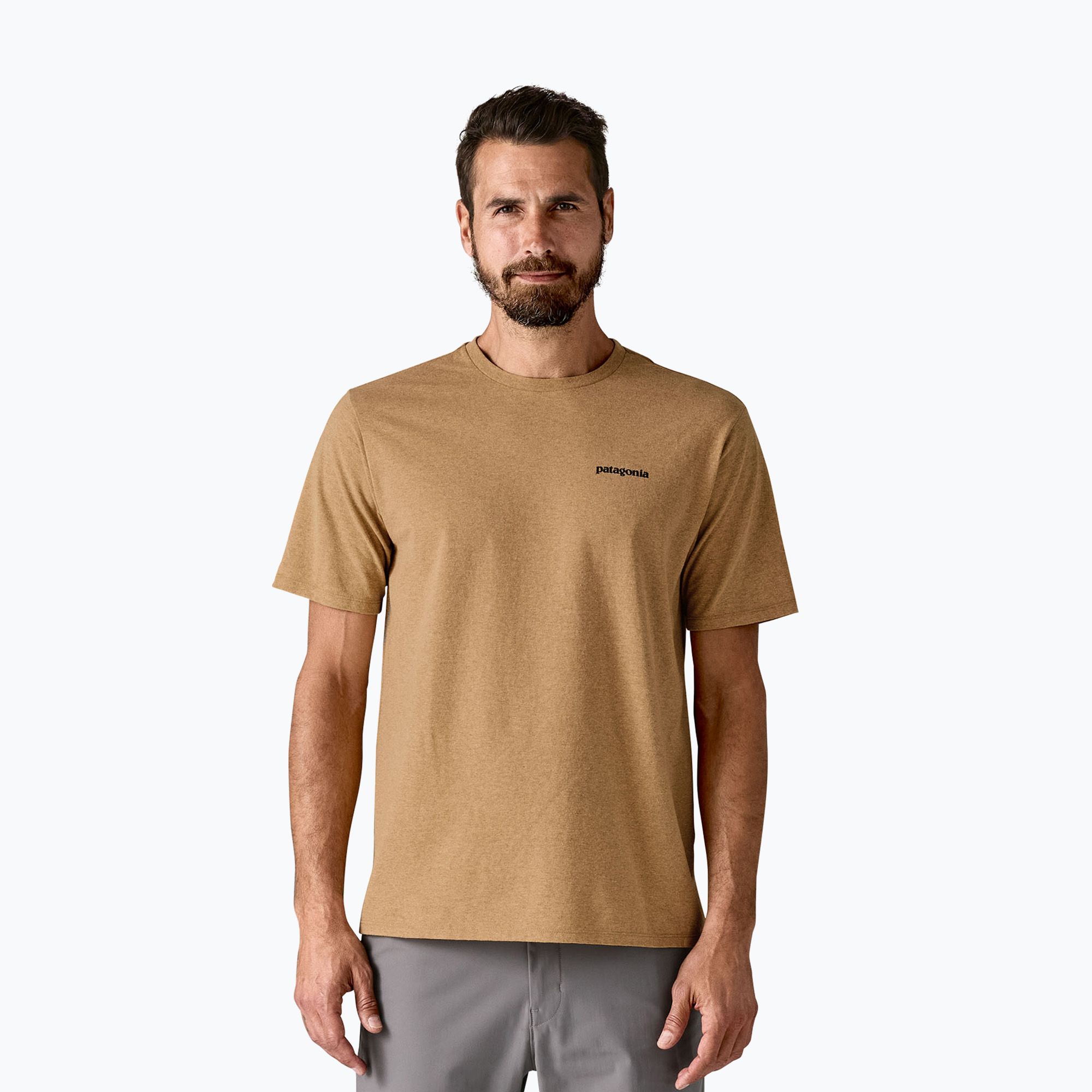 Herren T-Shirt Patagonia P-6 Logo Responsibili-Tee p-6 outline/gumtree ...