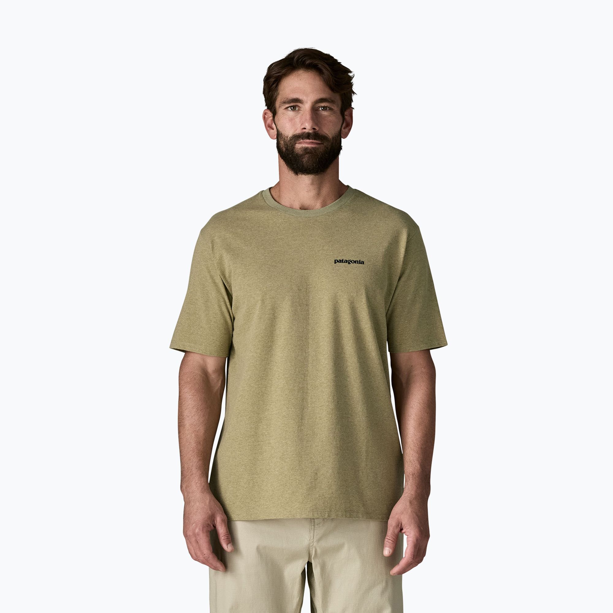 Herren T-Shirt Patagonia P-6 Logo Responsibili-Tee p-6 outline/gumtree ...