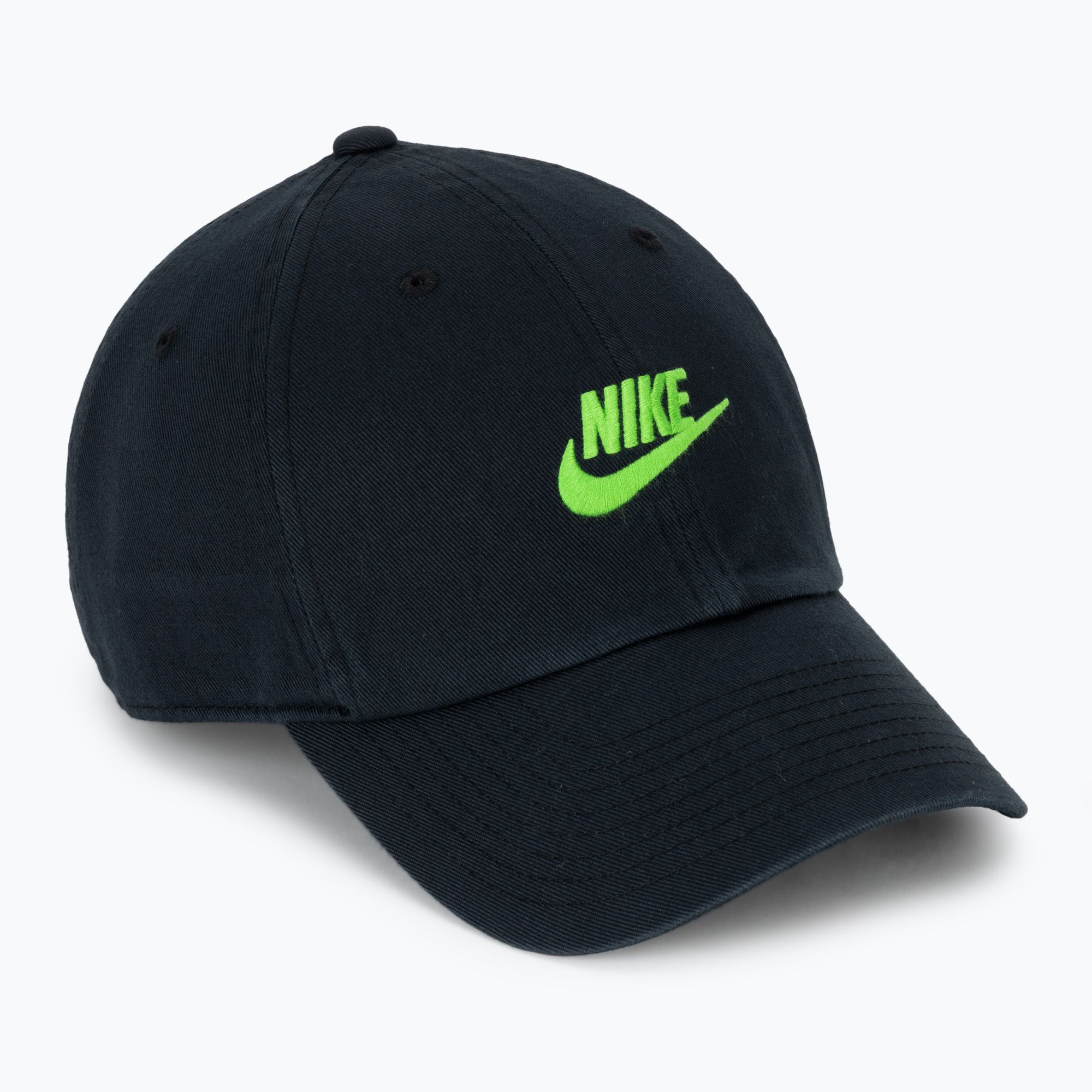 Cap Nike Club Unstructured Futura Wash black/mean green (FB5368 ...