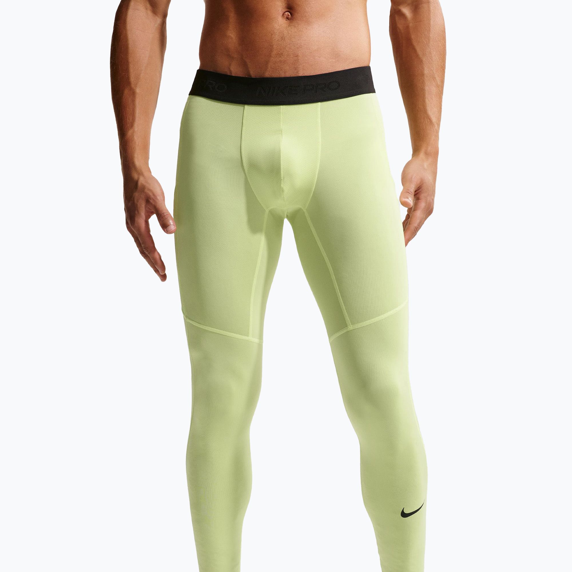 Herren-Trainingstights Nike Pro Dri-Fit Tight Fitness light liquid lime ...