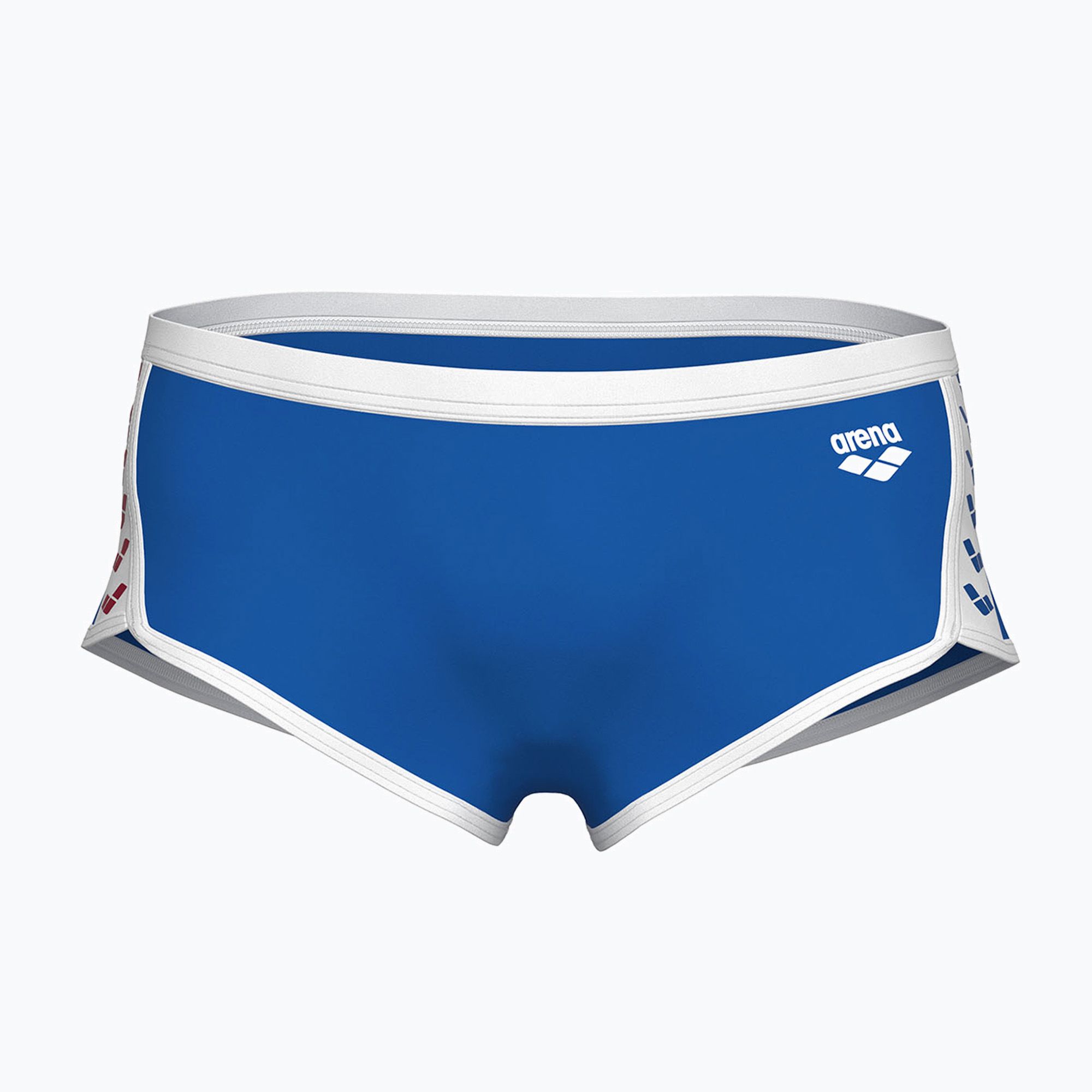 Men's arena Icons Swim Low Waist Short Solid royal/weißer Badeslip ...
