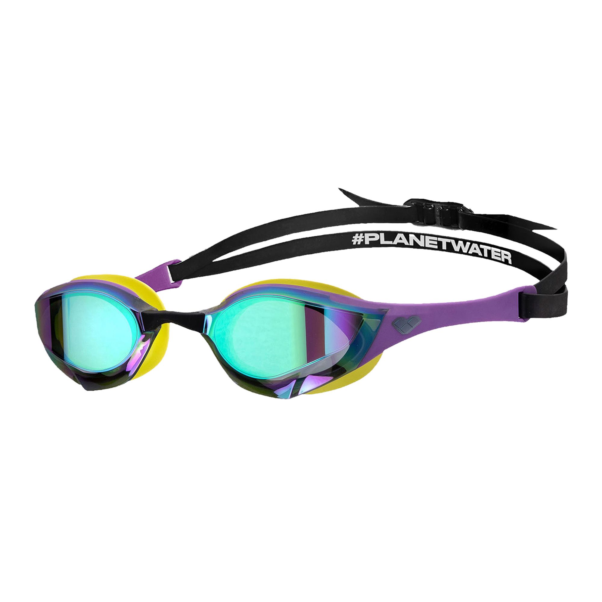 Arena Cobra Edge Swim Gläser Swipe Spiegel Smaragd/Pflaume/Cyber Lime ...