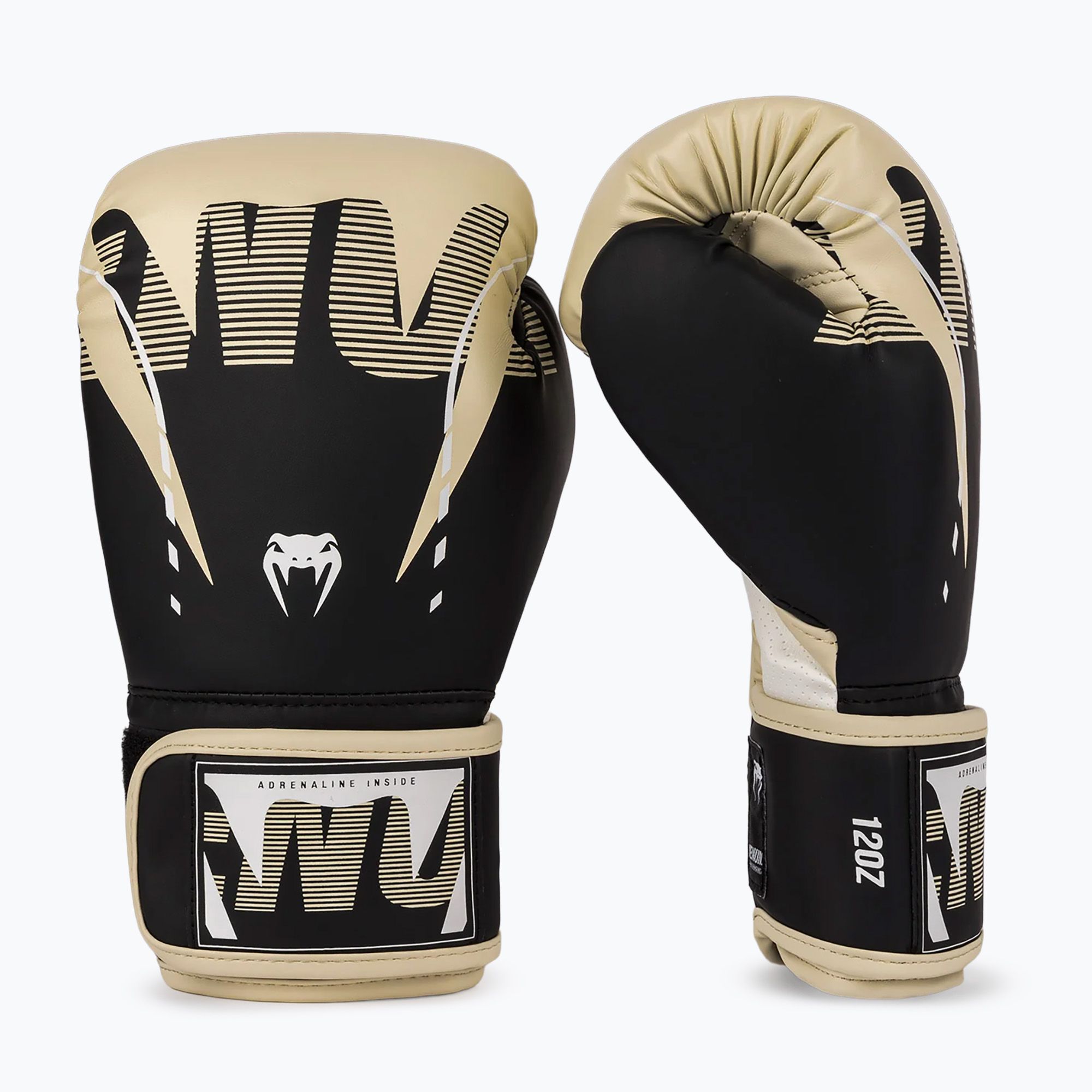 Boxhandschuhe Venum Adrenaline Boxing black/sand (VENUM-05181-129 ...