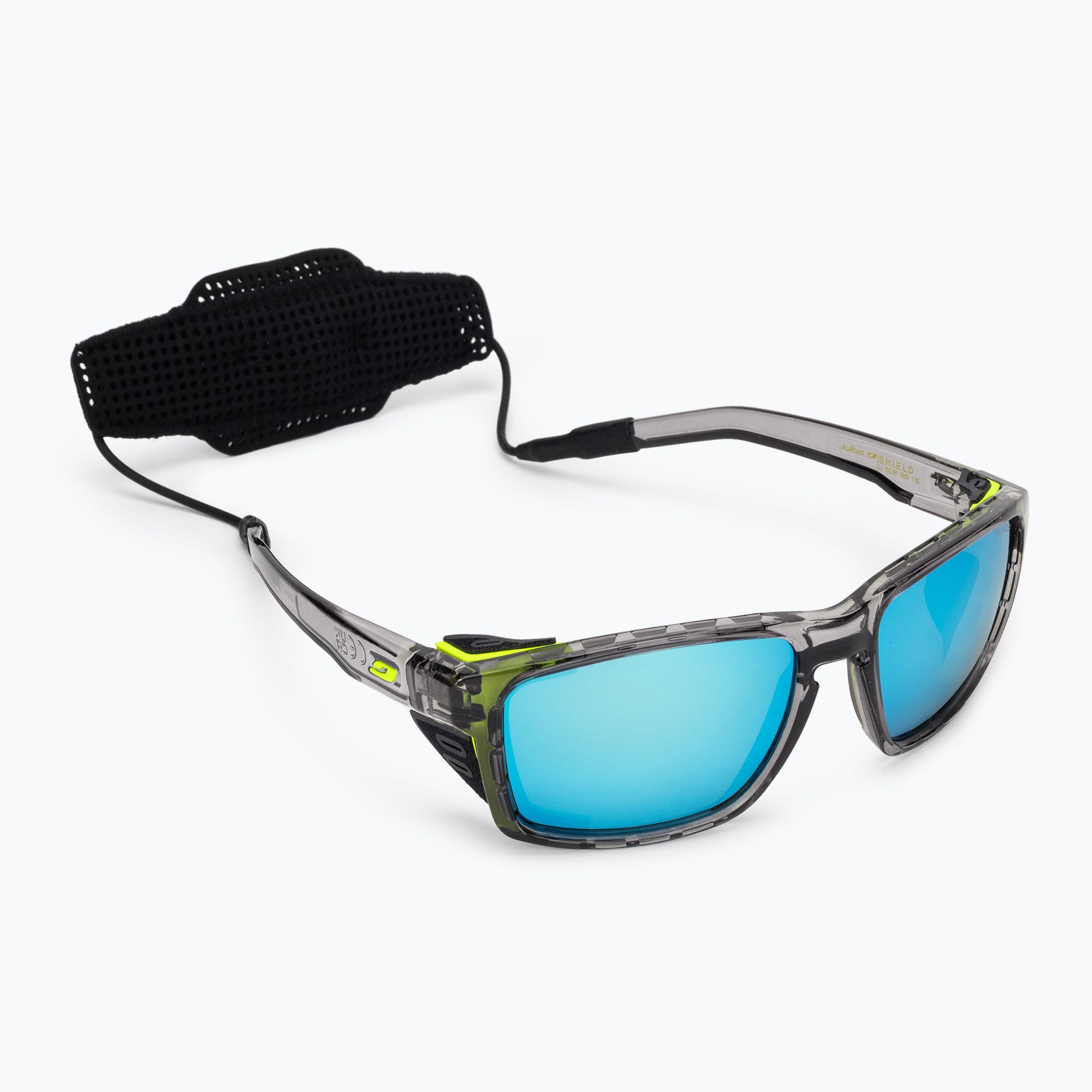 Sonnenbrille Julbo Shield Polar HD shiny translu blue/blue (J5069612 ...