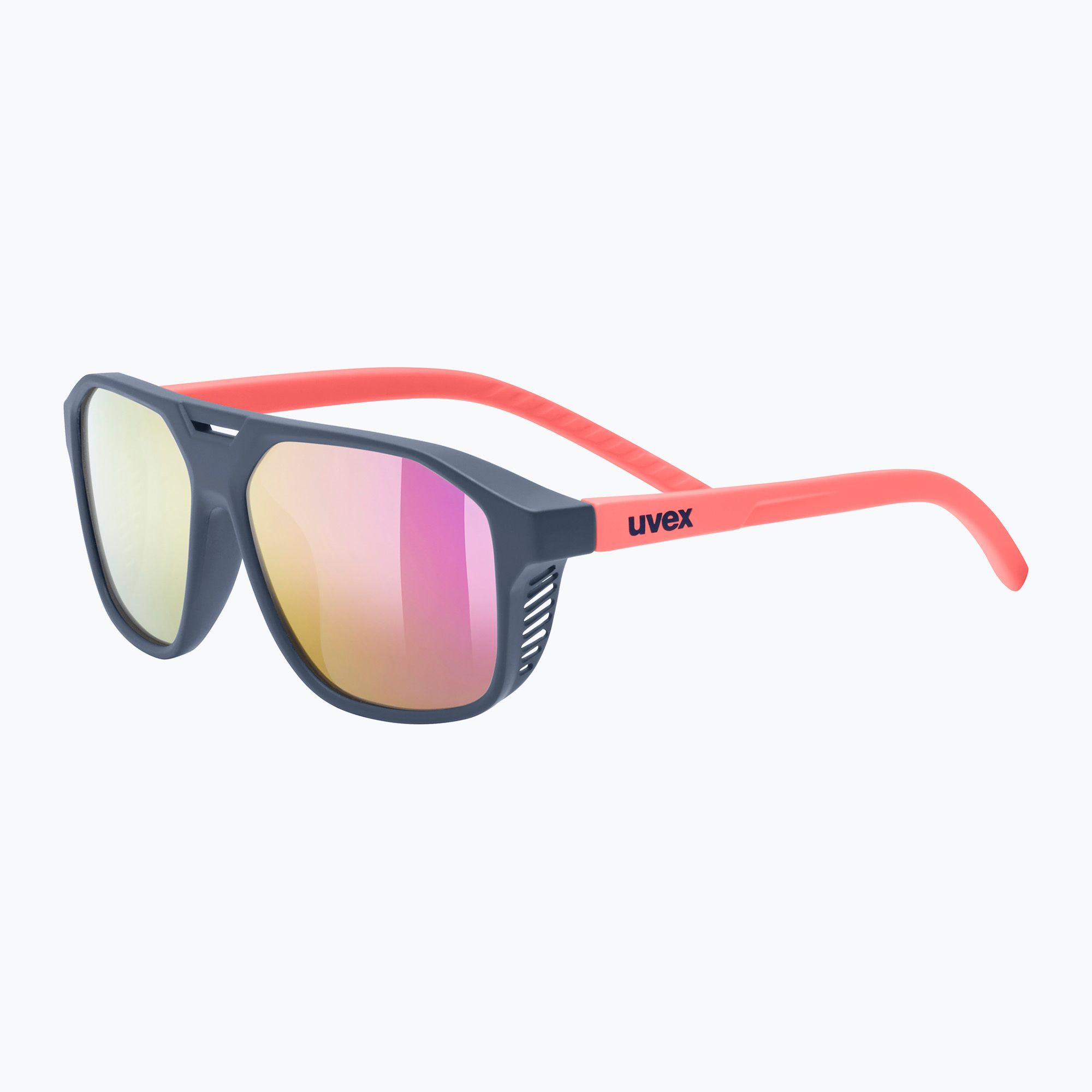 Kinder-Sonnenbrille UVEX Cosmic Jr cranberry/grey matt/mirror silver ...