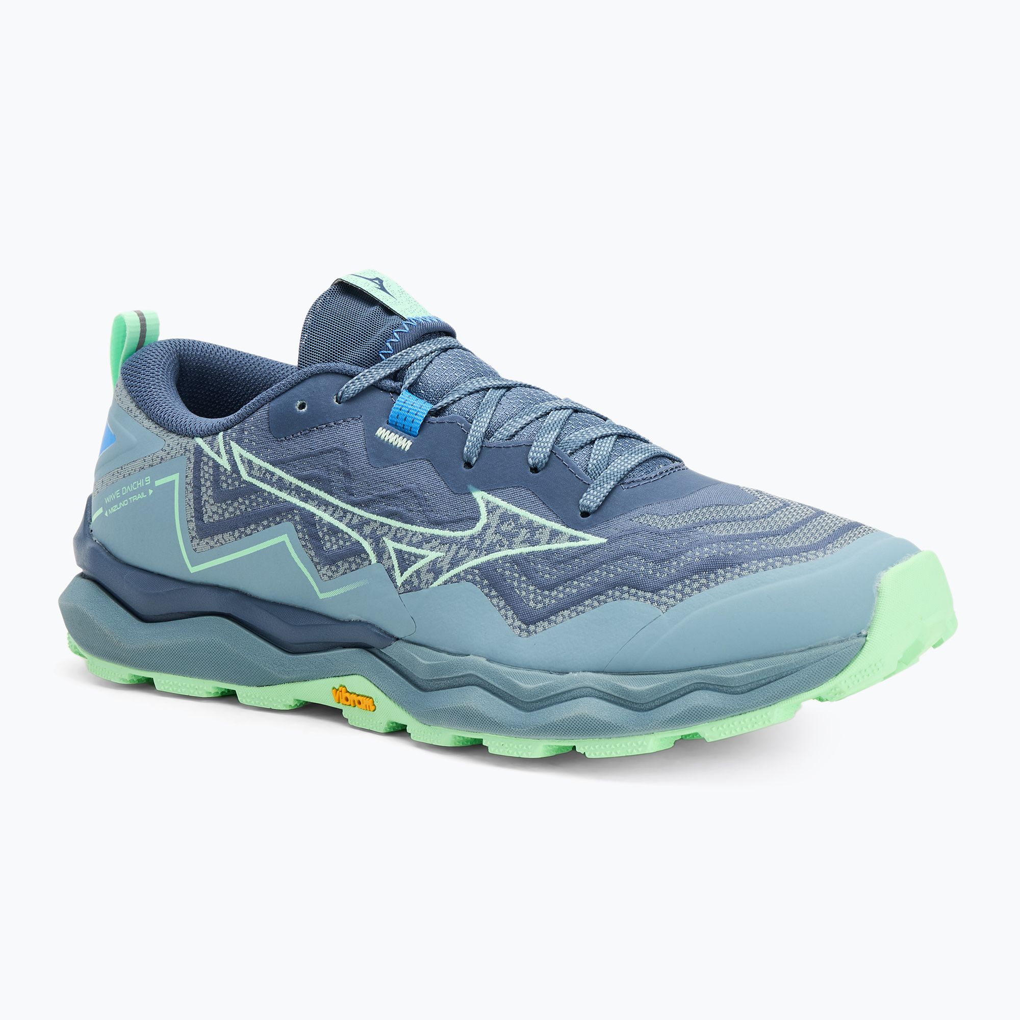 Herren Laufschuhe Mizuno Wave Daichi 9 baritone blau/zitrus/feurige Koralle 2 (J1GJ257151 ...