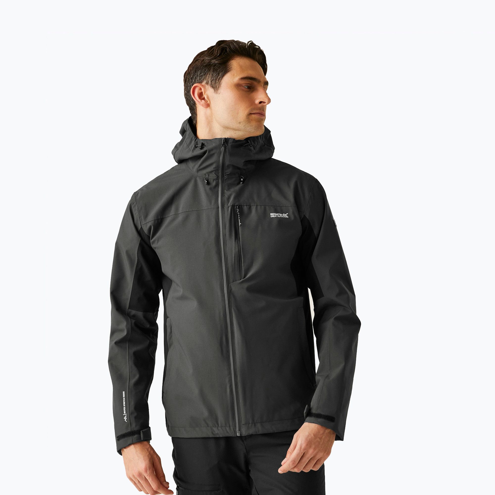 Herren-Softshelljacke REGATTA Birchdale II ash/black (RMW415-61G ...