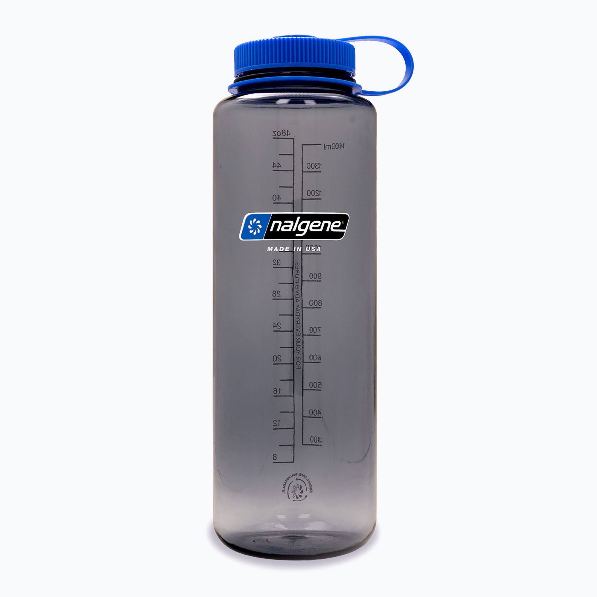 Trinkflasche Nalgene Wide Mouth Silo Sustain 1400 ml blue/black cap (2020-0248) - Sportano.de