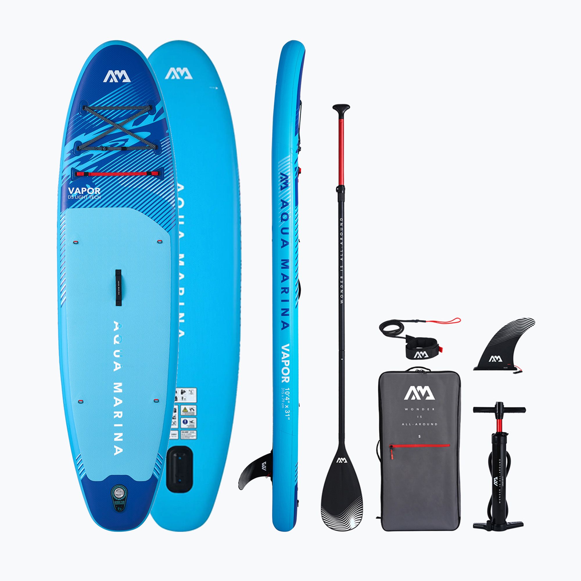 SUP-Board Aqua Marina Vapor Allround iSUP 10ʼ4" aqua splash (BT-26VAP ...