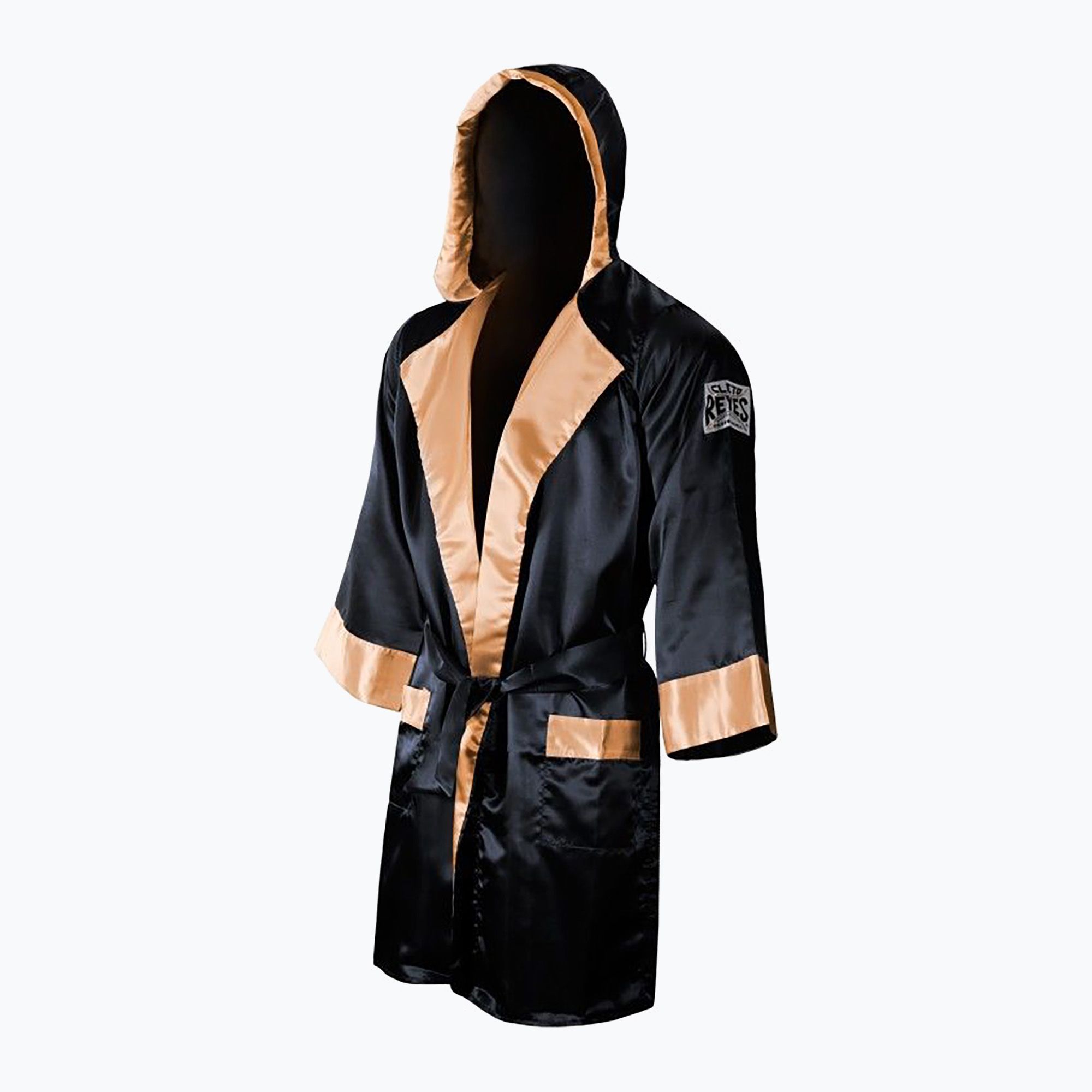 Boxermantel Cleto Reyes Satin Boxing Hoodie black/gold (CC632NO ...