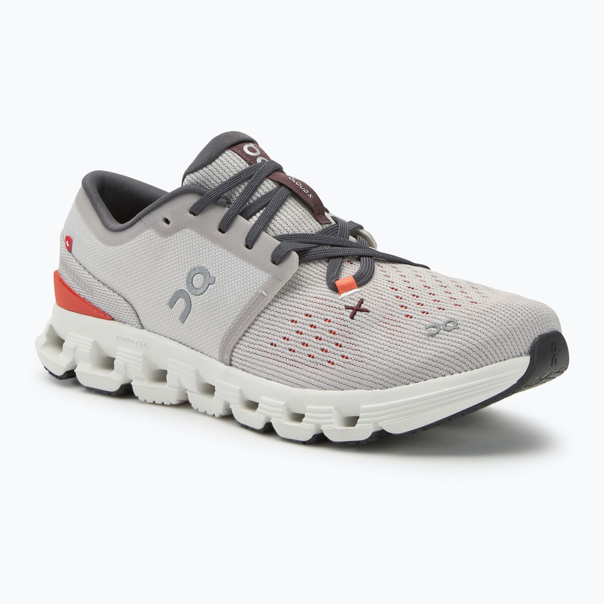 Herren Trainingsschuhe On Cloud X 4 silver/flame (3ME30042905 ...