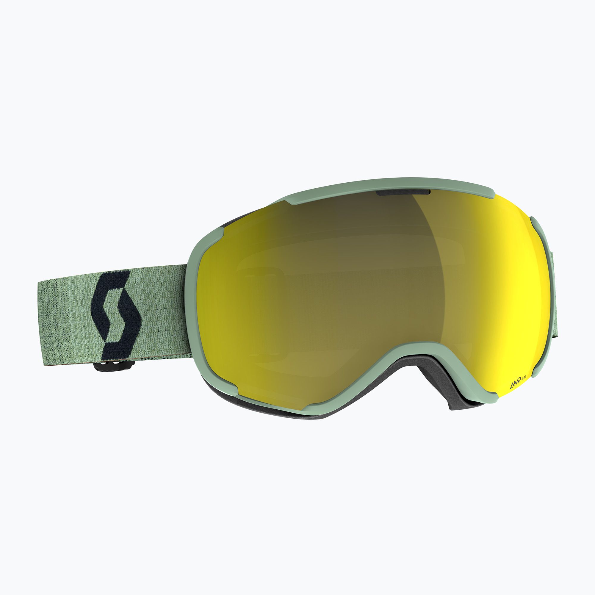 Skibrille SCOTT Faze II black/neon yellow/amp silver chrome (271816 ...