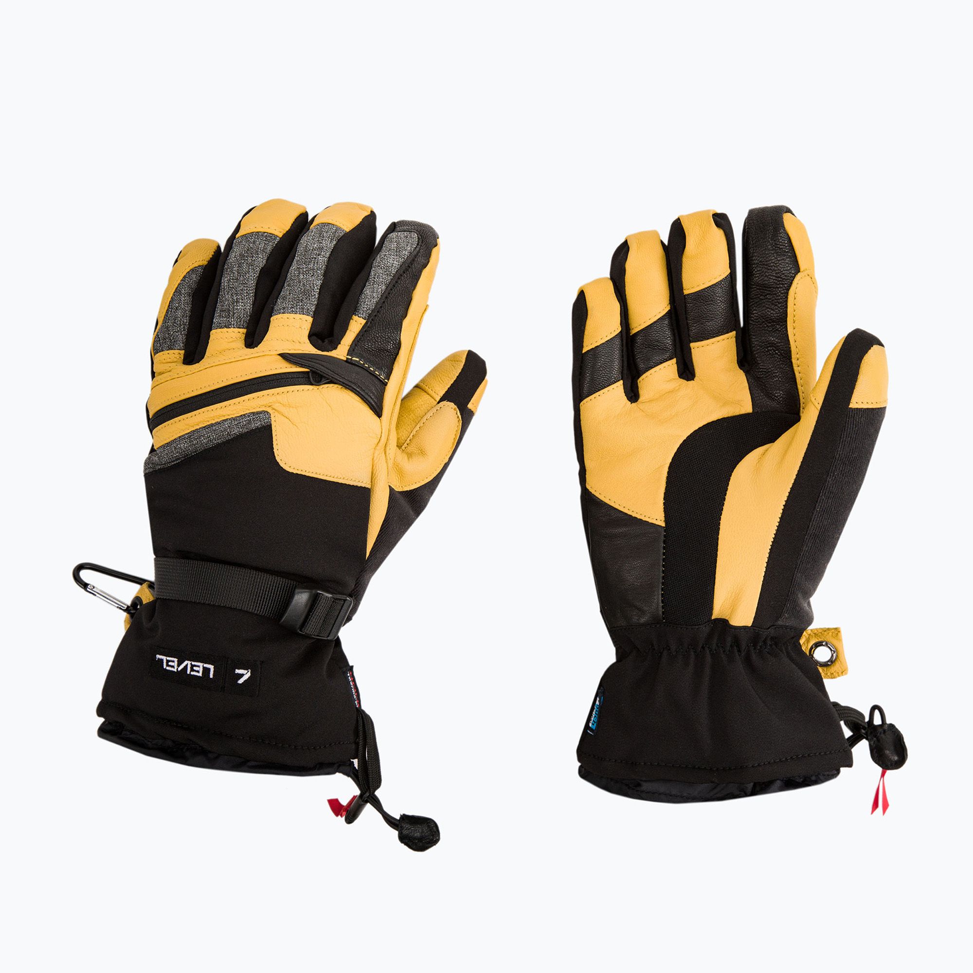 Herren Level Ranger Leder Snowboard Handschuhe Gelb 2091 (2091 ...